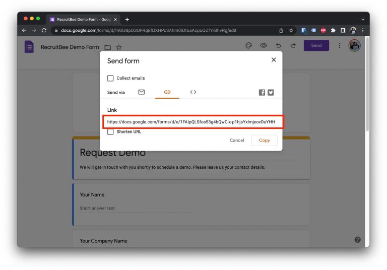 How to get a sharable Google Forms Link - GFormAnalytics How to get a sharable Google Forms Link - GFormAnalytics